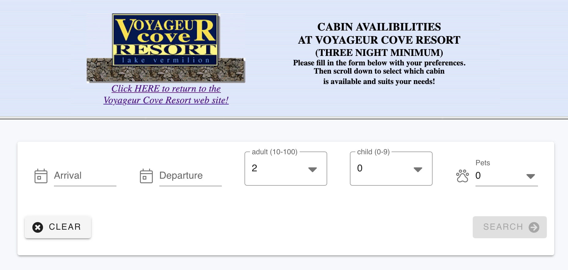 Adding the search widget to your website - Property Search - CabinKey™